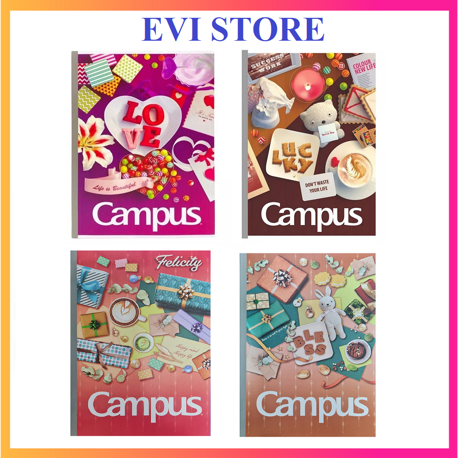 Set 2 vở kẻ ngang B5 Campus 120 trang NB-BGIF120 / Tập sinh viên Campus Gift 120 BGIF2120 ...