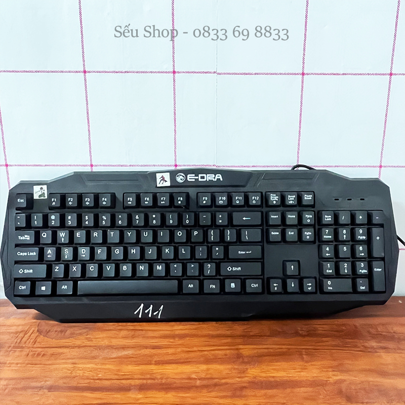 Bàn phím máy tính giả cơ có LED EDRA EK503 kết nối qua cổng usb đã qua ...