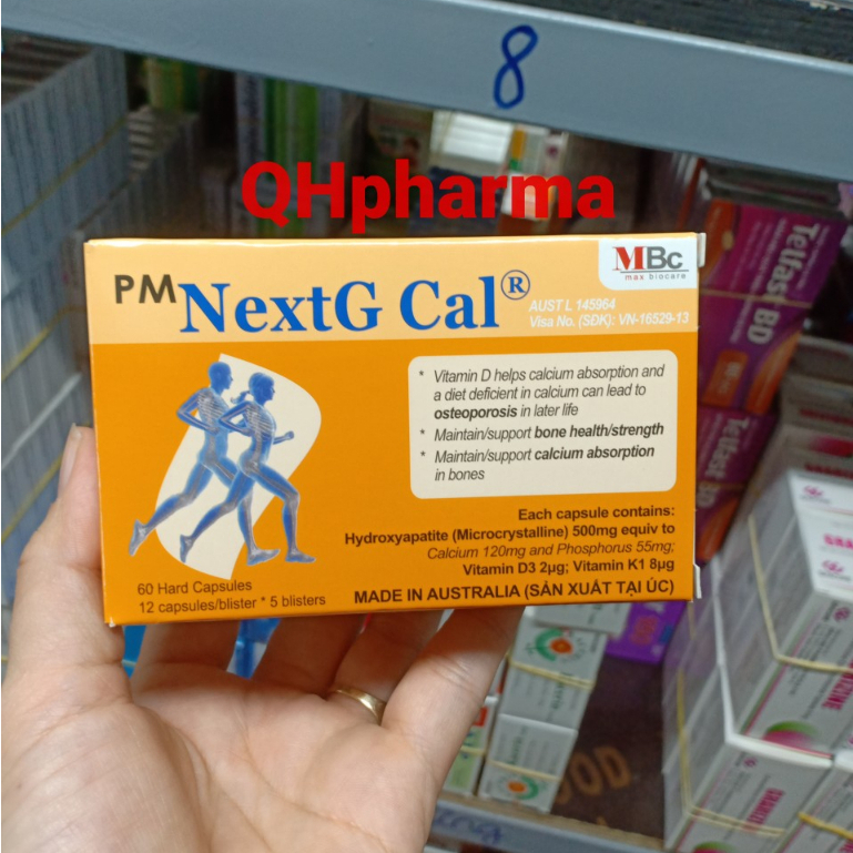 Viên uống NEXTG CAL hộp 60 viên giúp bổ sung canxi cho xương chắc khỏe | Shopee Việt Nam