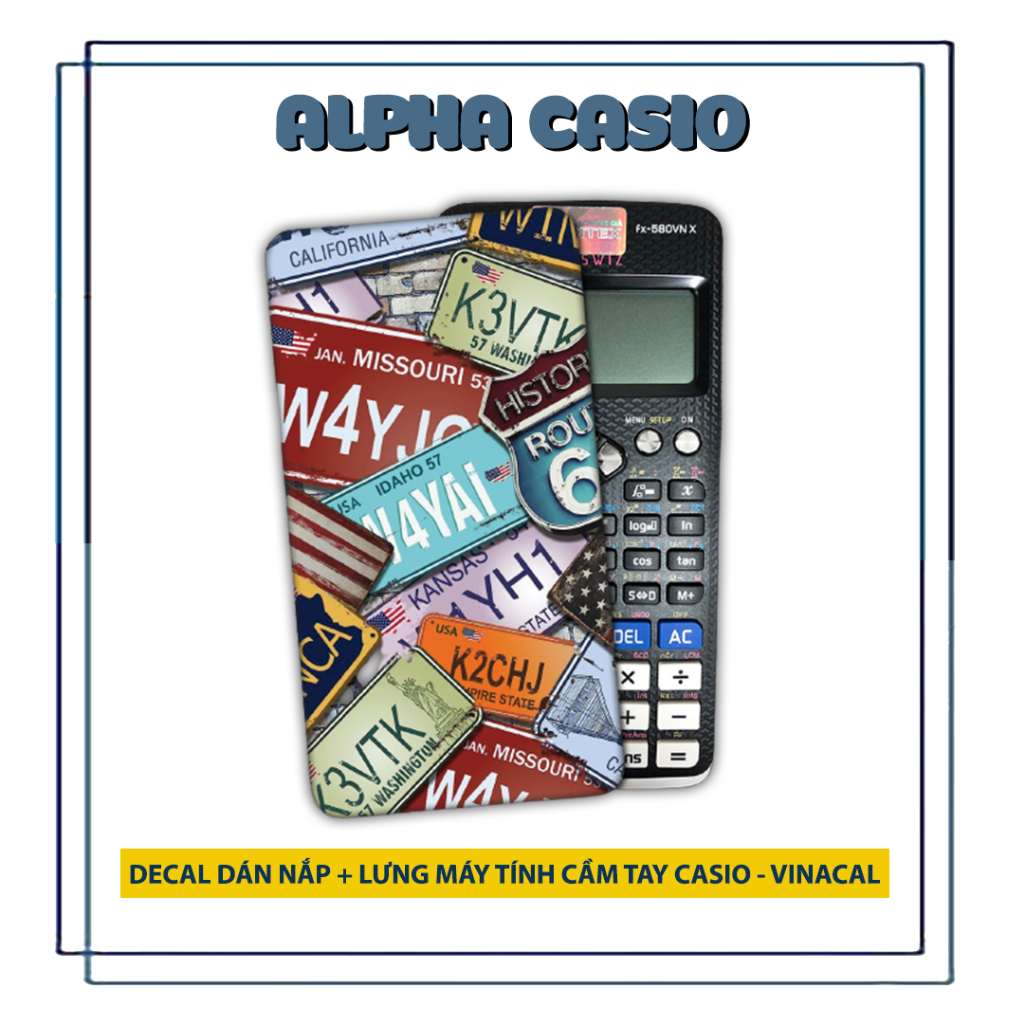 Miếng dán decal cho máy tính cầm tay casio fx 580vnx fx 570vnplus ...