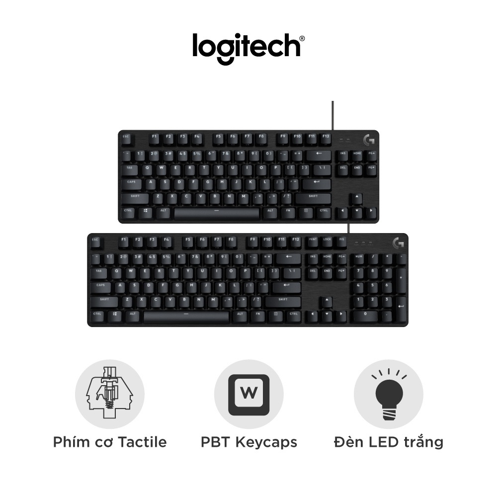 Bàn phím cơ game Logitech G413 TKL SE | G413 SE Full size – Keycap PBT ...