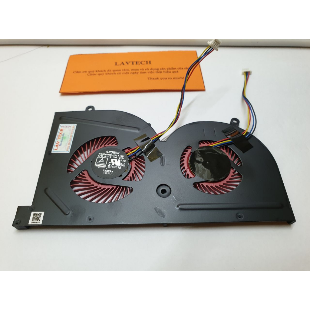 Quạt MSI GS63 GS63VR GS73 GS73VR MS-16K2 MS-17B1 Mới | Shopee Việt Nam