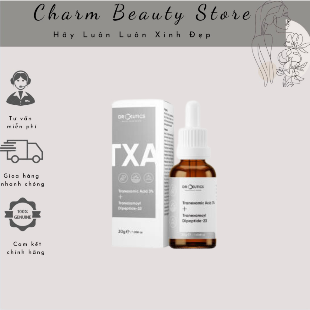 Serum TXA DrCeutics Tranexamic Acid 3% + Tranexamoyl Deipeptide-23 30g | Shopee Việt Nam