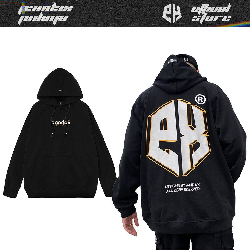 Áo hoodie form rộng nam nữ Pandax big logo , áo khoác nỉ local brand , form rộng unisex 100% ...