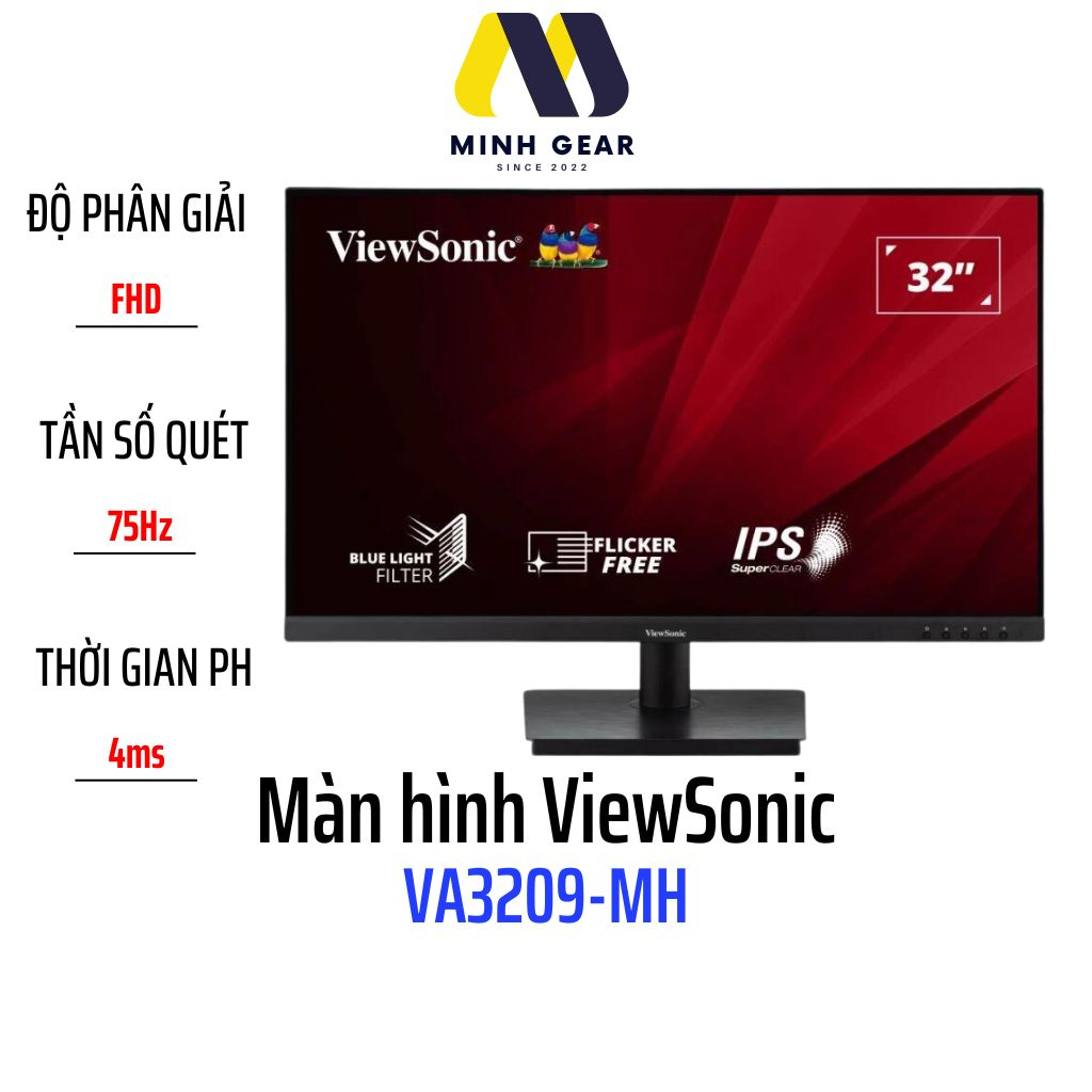 Màn hình máy tính Viewsonic VA3209-MH 32 inch Full HD với Loa tích hợp ...