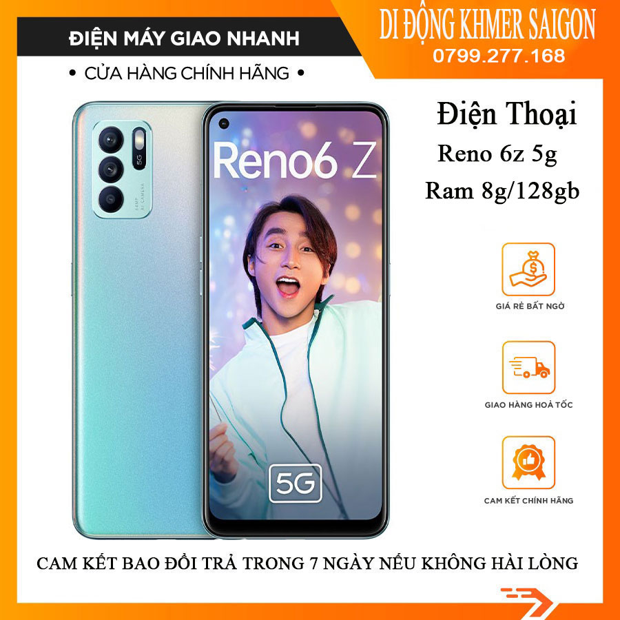 Điện thoại Oppo reno 6z 5g Ram 8G/128GB máy chính hãng | Shopee Việt Nam