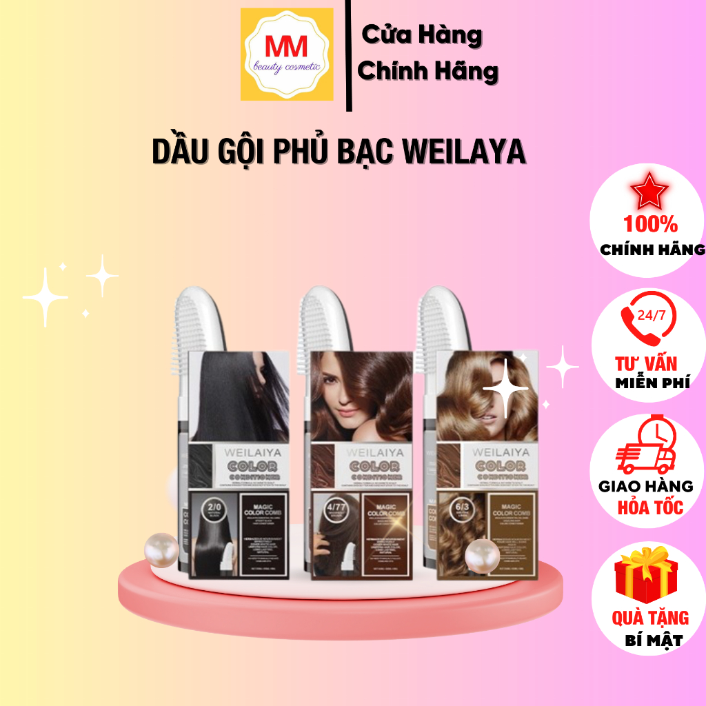 Dầu Gội Phủ Bạc Dưỡng Tóc Weilaya 100ml (có 3 màu lựa chọn ) | Shopee ...