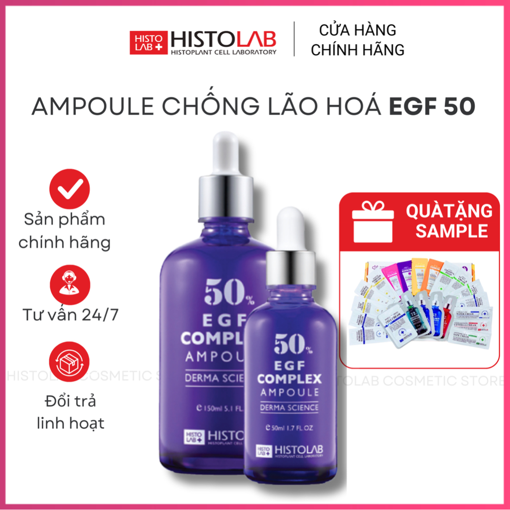 [Histolab] Serum Chống Lão Hóa - EGF Complex Ampoule 50% | Shopee Việt Nam