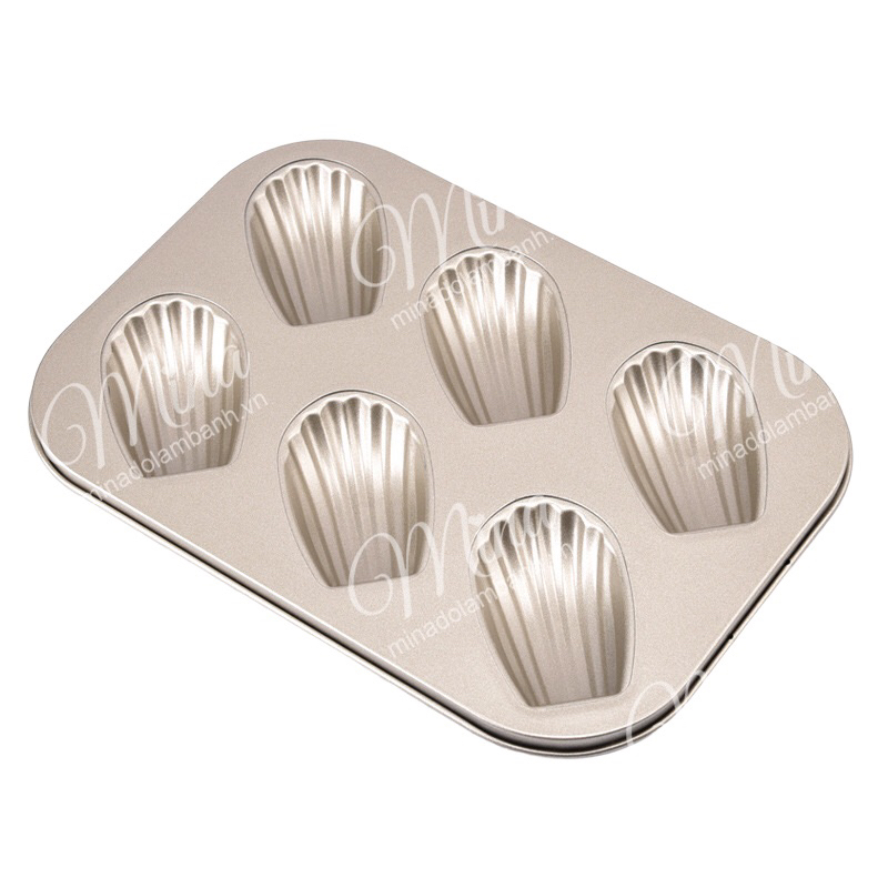 Khuôn nướng bánh Sò Madeleine 6 ô | Shopee Việt Nam