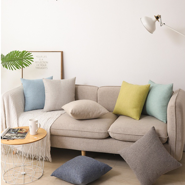 (VẢI ĐẸP-MÀU XINH) VỎ GỐI VUÔNG 45*45CM,Set vỏ ruột gối bông dày, Vải ...