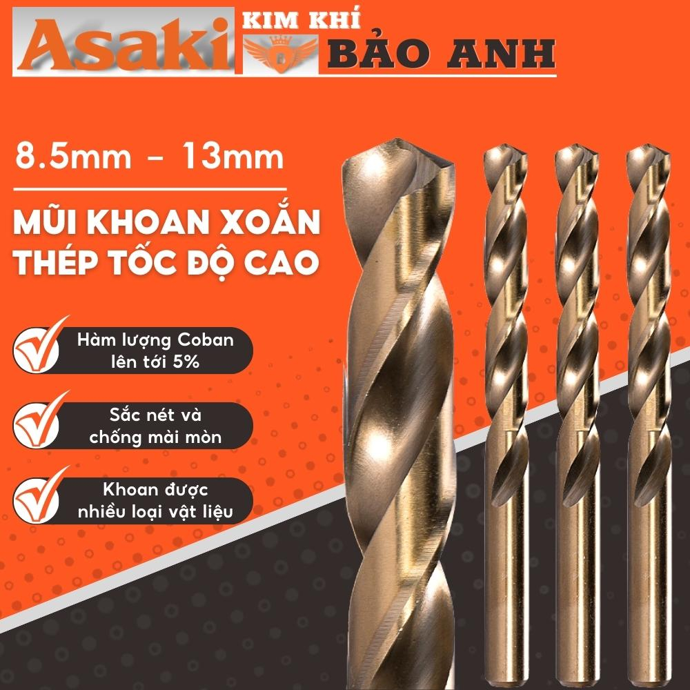 Mũi khoan inox đa năng NACHI Nhật Bản 8,5mm - 12,5mm, mũi khoan bê tông, sắt, gỗ chính hãng-Dùng ...
