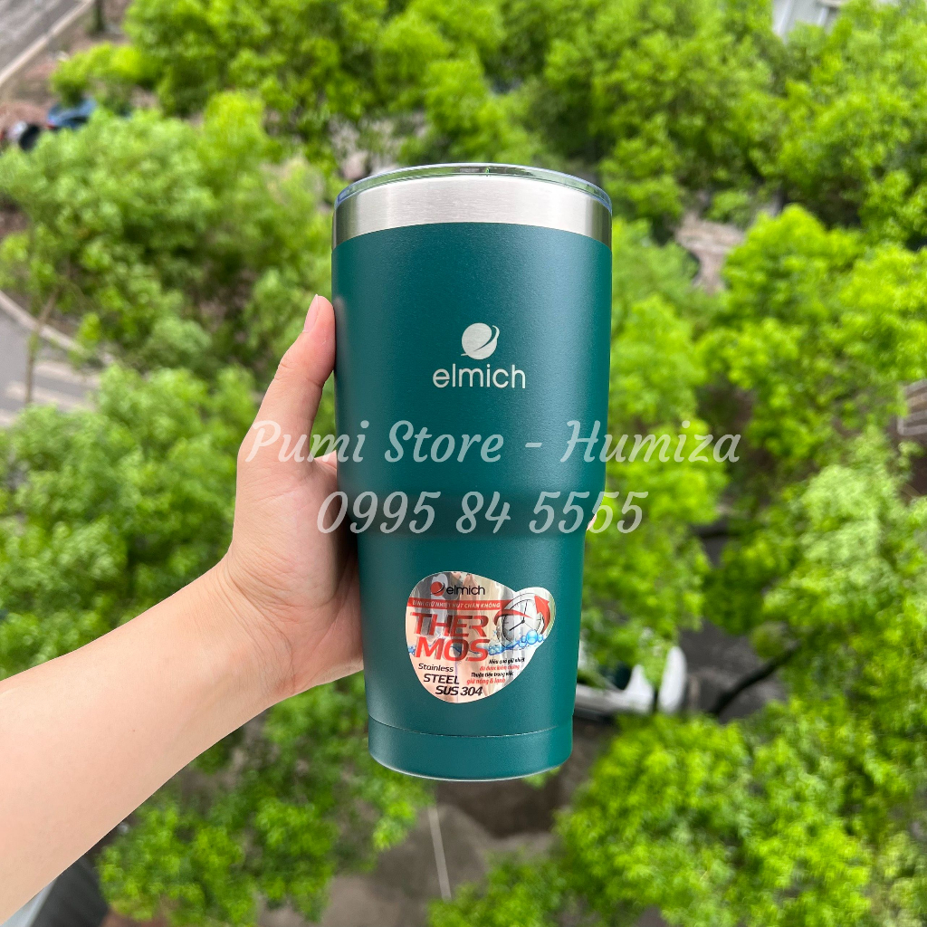 Cốc giữ nhiệt Elmich inox 304 890ml EL3677, Màu Xanh - Hàng chính hãng | Shopee Việt Nam