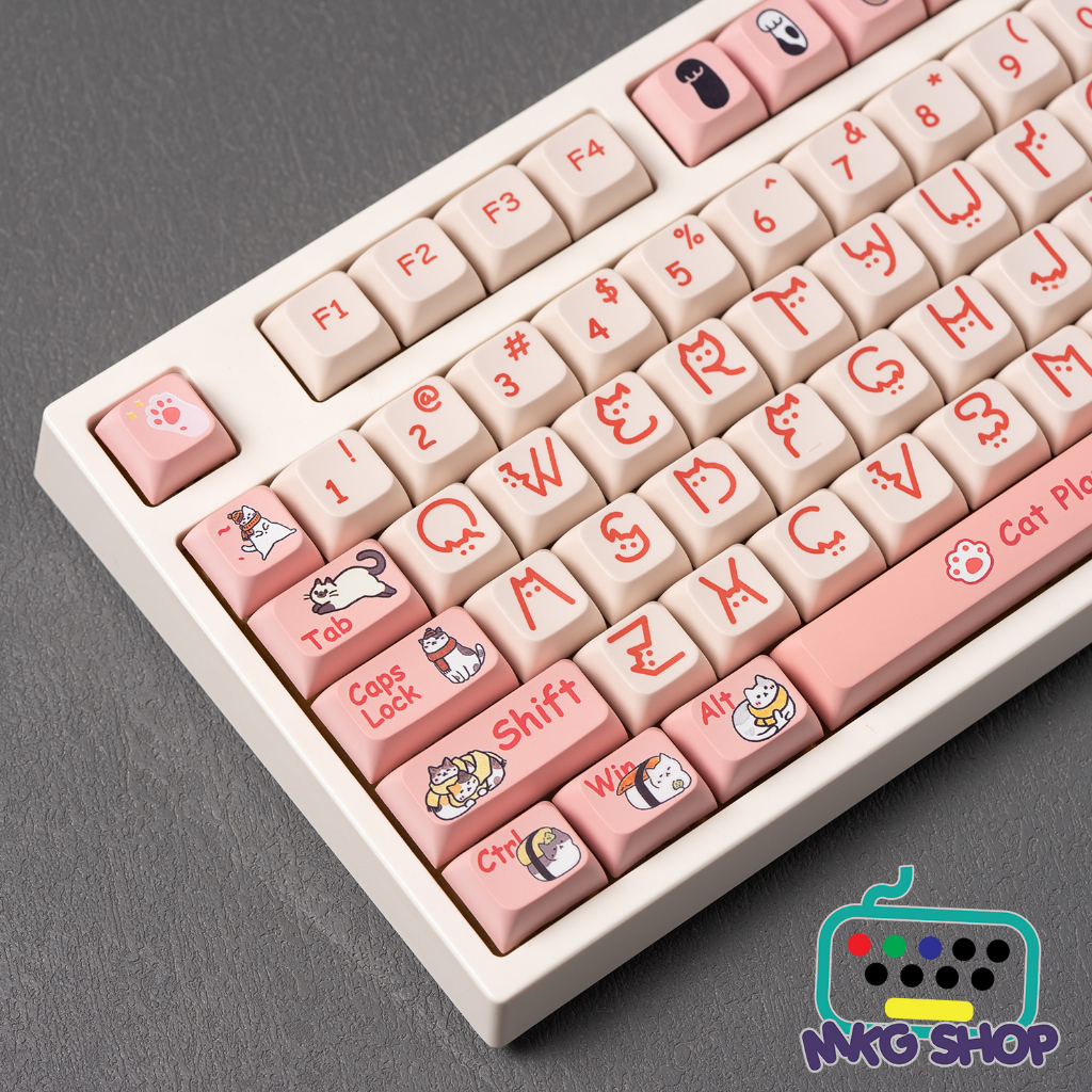 Keycap Cat Planet, XDA profile PBT in nhiệt 131 nút bàn phím cơ cực đẹp | Shopee Việt Nam