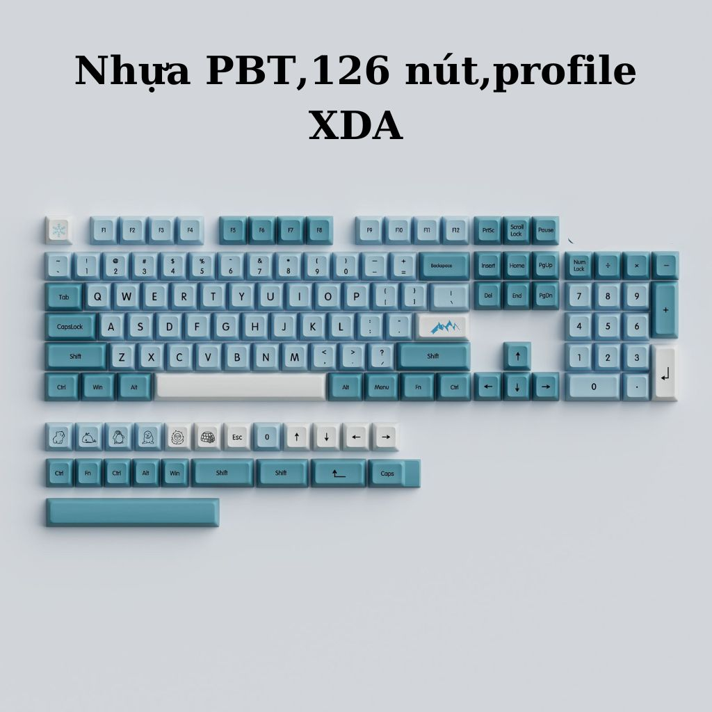 Keycap pbt, profile XDA,CHEERY, SA,OEM, làm từ chất liệu nhựa PBT, nhựa ...