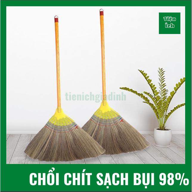 Combo Chổi Chít Quét Nhà Sạch Phấn Không Bụi Làm Từ Bông Chít Tay Cầm ...