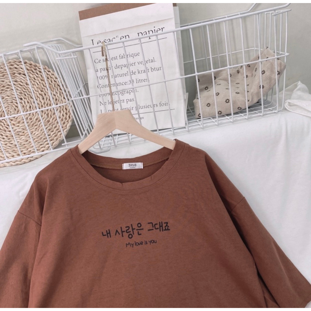 Áo thun phông nữ 3158 chất cotton khô thoáng mát, form rộng tay lỡ THE ...