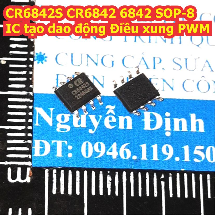 5 con CR6842S CR684T CR6842 6842 SOP-8 DIP-8 IC tạo dao động Điều xung ...