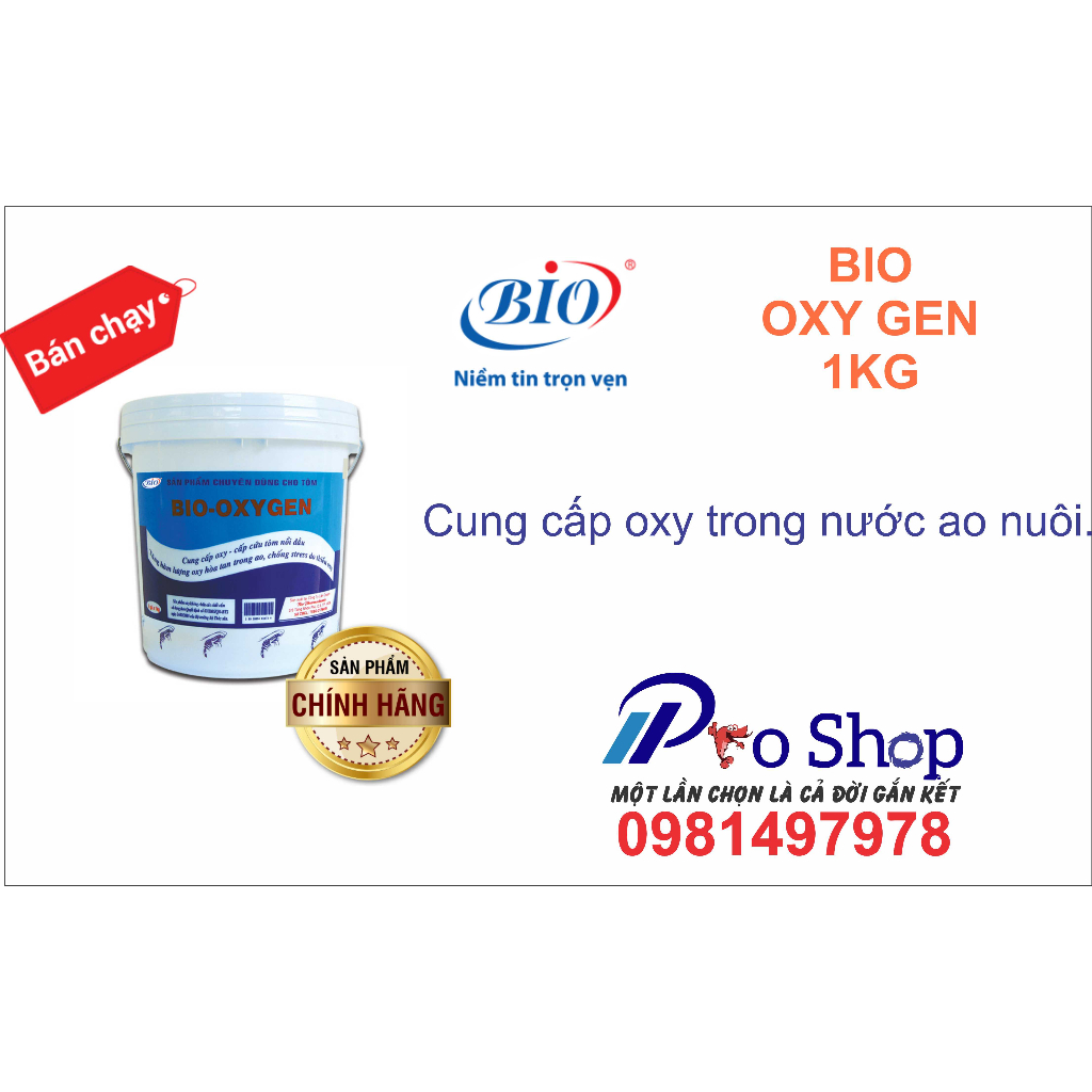 BIO OXY GEN (OXY BỘT) 1KG - Cung cấp oxy trong nước ao nuôi. | Shopee Việt Nam