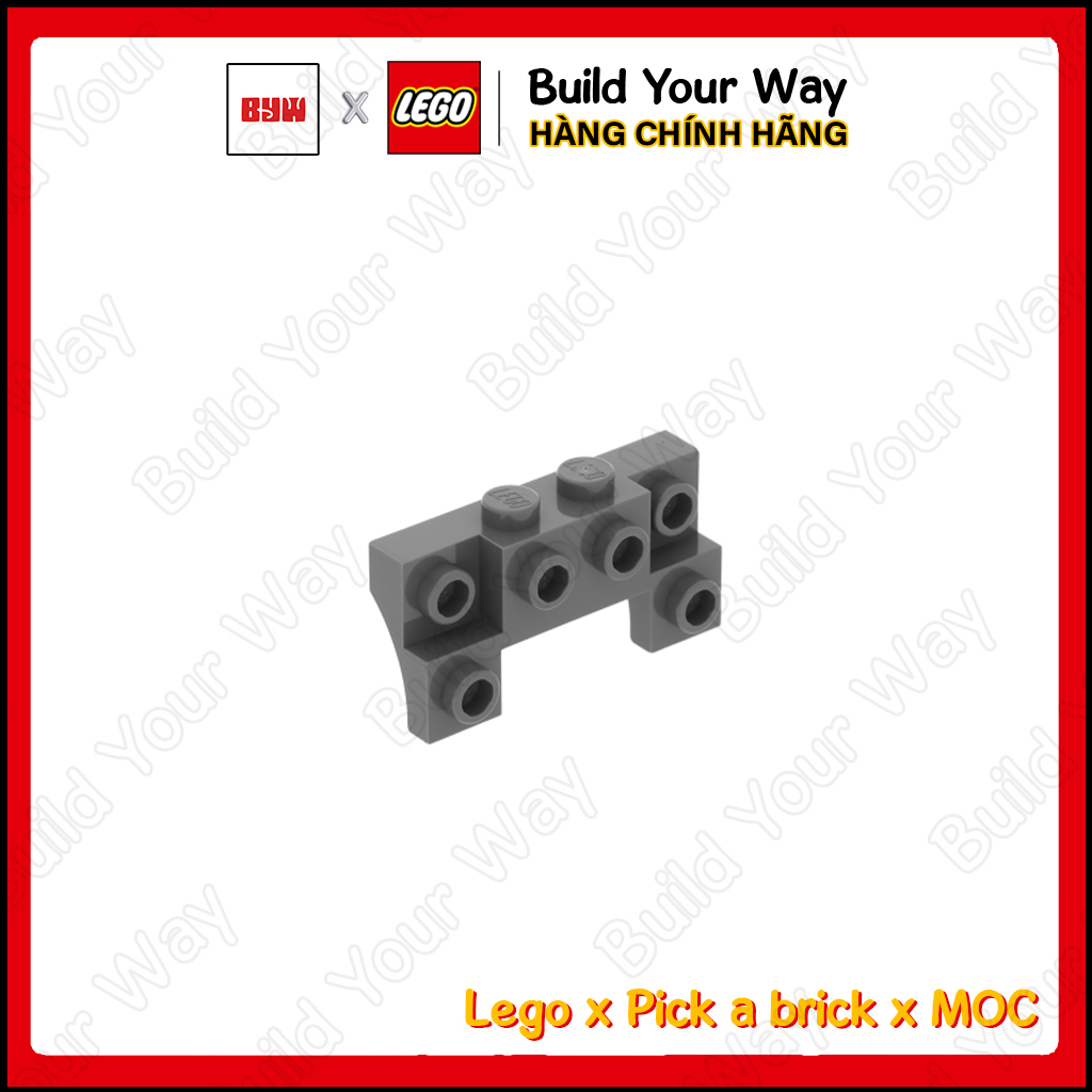 Lego chính hãng Vành đứng nút ở bên / 14520: Brick, Modified 2 x 4 - 1 ...