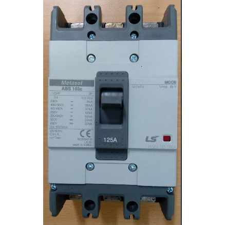 Aptomat ABS103c 3P 125A 42KA Cầu dao điện MCCB (APTOMAT) loại khối 3 Pha, Hãng LS- Made in Korea ...