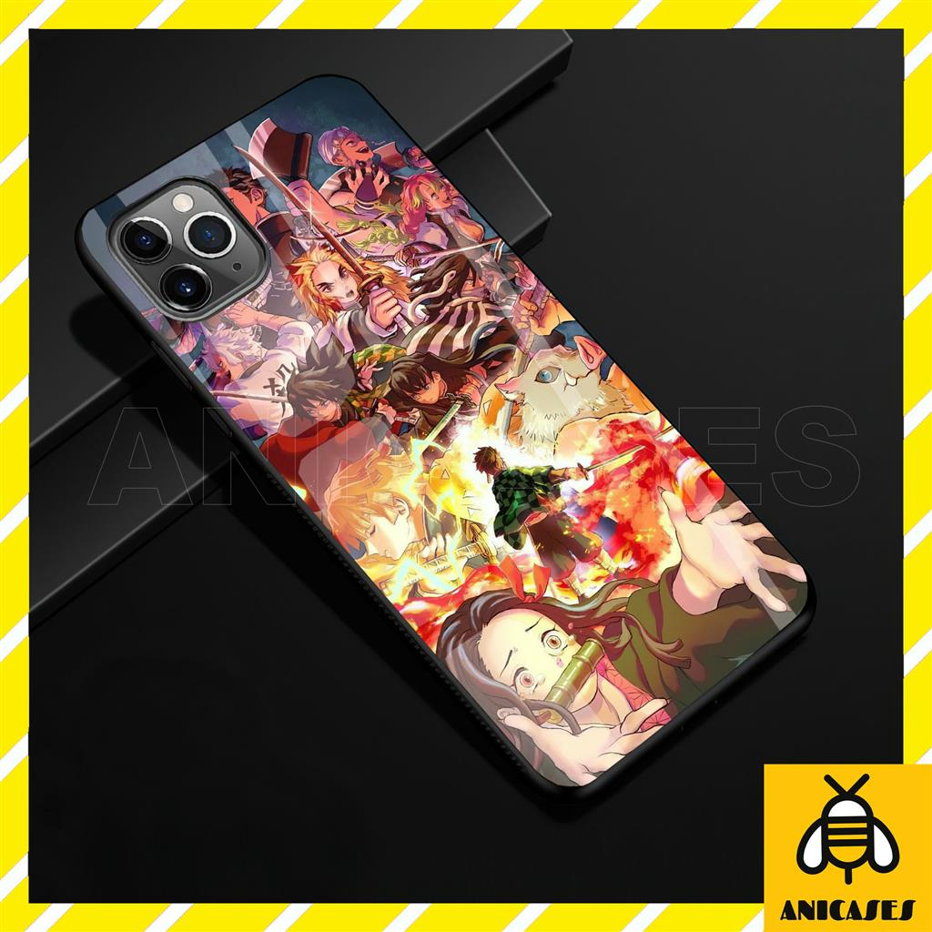 Iphone 7 plus ốp lưng Demon Slayer anime kính cường lực ANI cho IP 6 7 ...