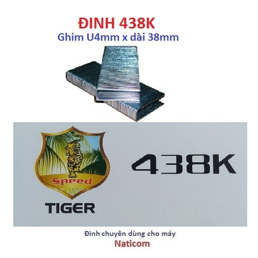 Ghim bấm gỗ 438K hộp 2040 cây ghim U4mm x 38mm đinh ghim u công nghiệp K438 | Shopee Việt Nam