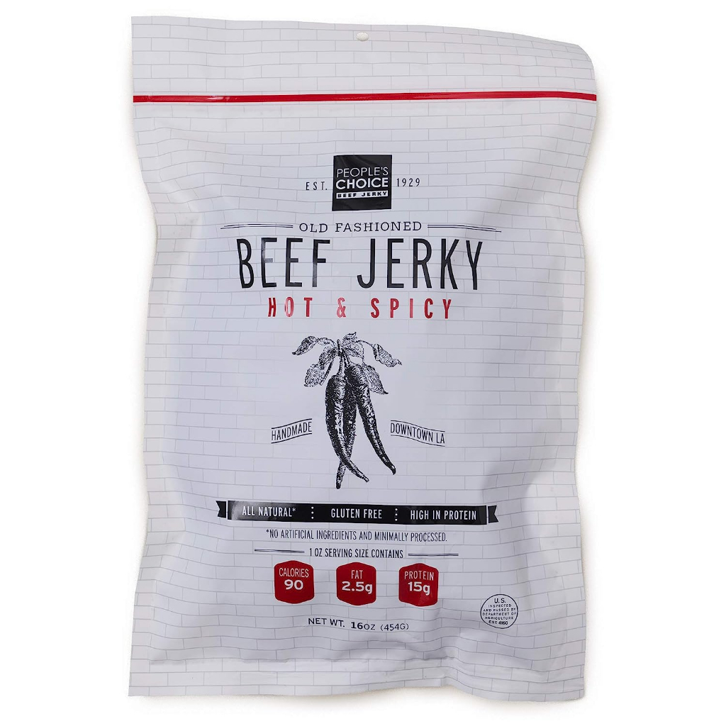 Khô bò không đường Beef Jerky "People's Choice" : OLD FASHIONED 454g ...