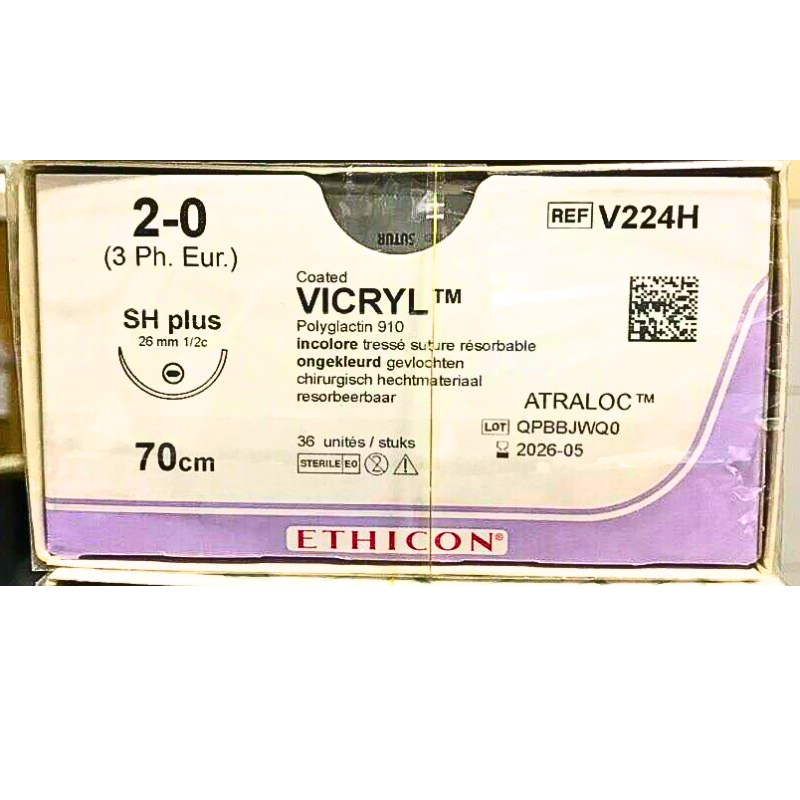 Chỉ phẫu thuật VICRYL 2-0 Một Kim lục giác SH Plus (26mm 1/2c) 70cm - V224H | Shopee Việt Nam