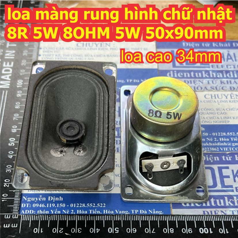2 cái loa màng rung hình chữ nhật loa tivi 8R 8OHM 5W 50x90mm kde5009 | Shopee Việt Nam