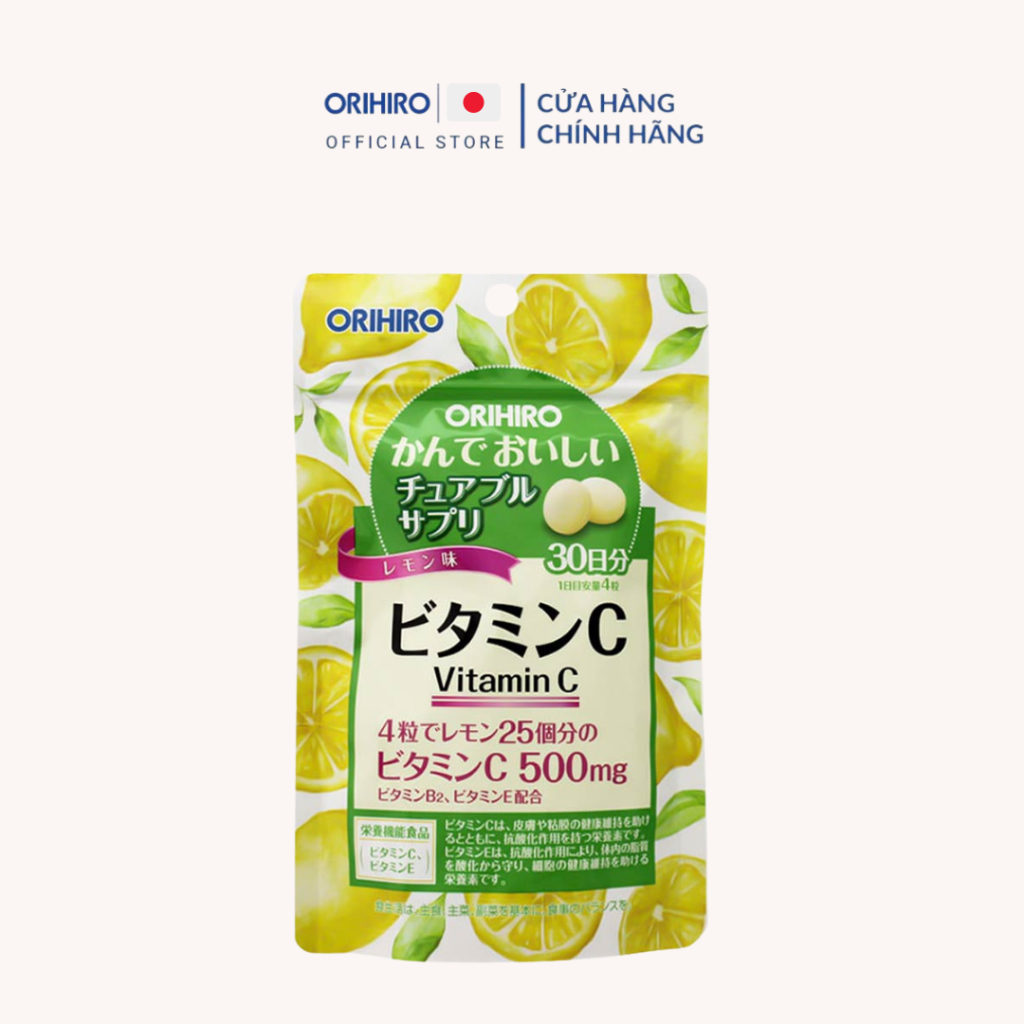 Viên uống Vitamin C Orihiro dạng túi 120 viên | Shopee Việt Nam