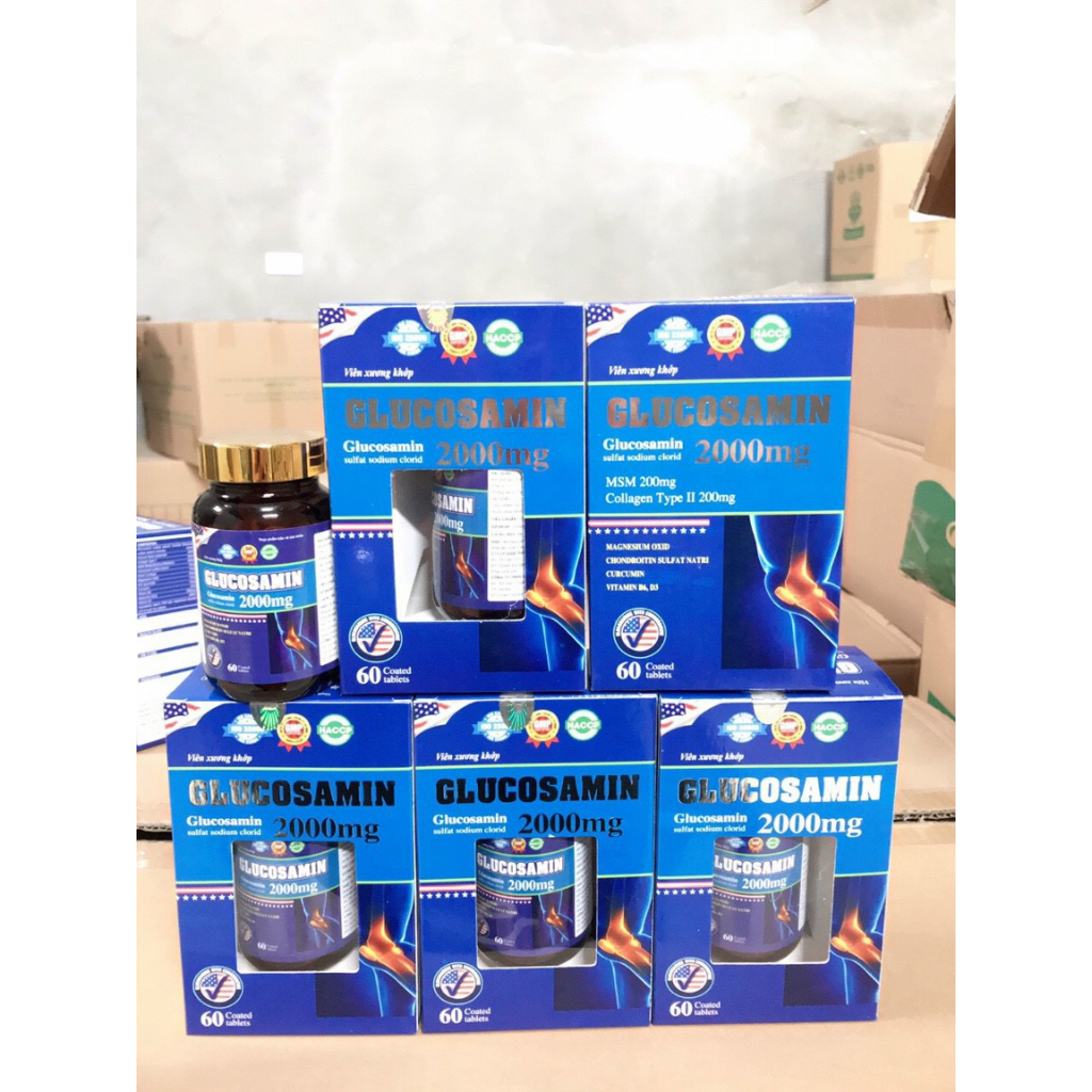 Viên uống xương khớp Glucosamine 2000mg -Viên bổ xương khớp Glucosamin, tái tạo mô sụn khớp ...