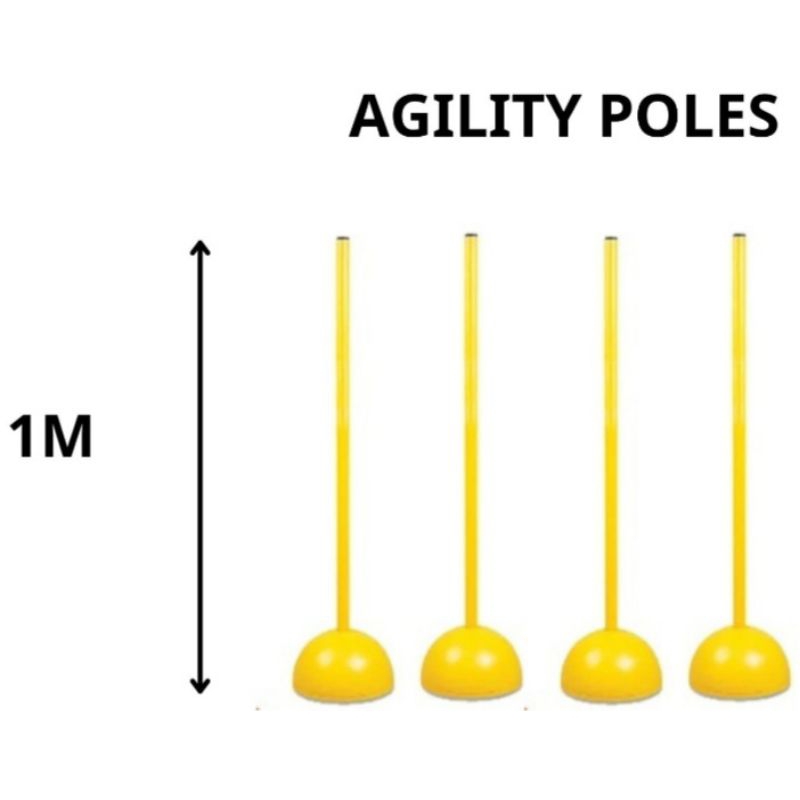 COMBO 4 CỌC 1m - CỌC TIÊU - CỌC LUÔN_PHỤ KIỆN TẬP LUYỆN BÓNG ĐÁ ...