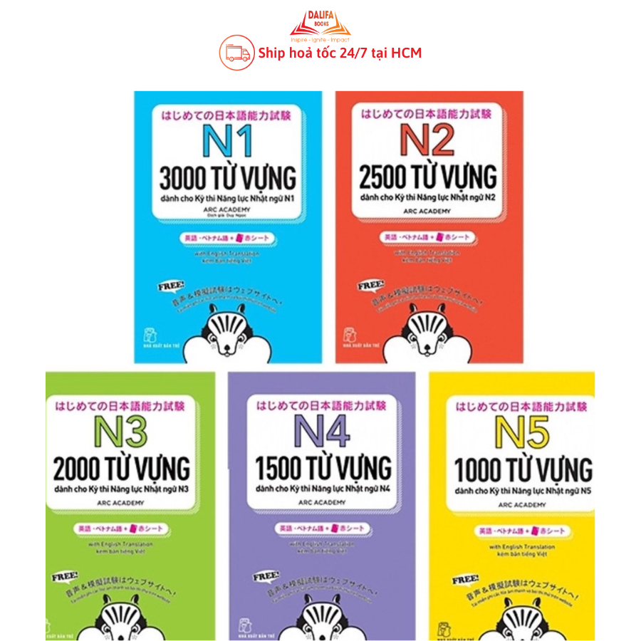 Sách - Combo Bộ 5 Cuốn Tango Từ Vựng Cần Thiết Cho Kỳ Thi Năng Lực Nhật ...