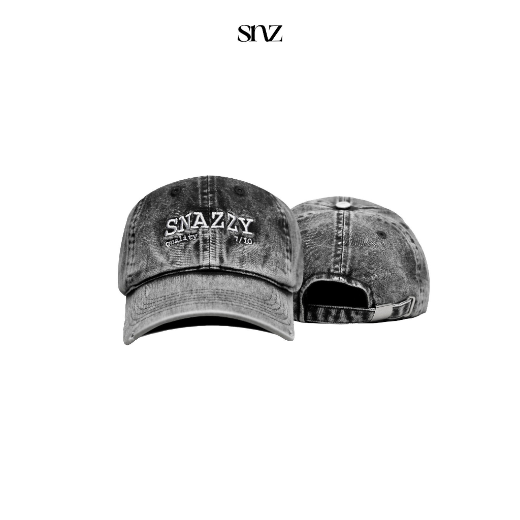 Mũ Lưỡi Trai SNAZZY Unisex Chất Liệu Denim Chính Hãng - 7/10 WASH CAP ...
