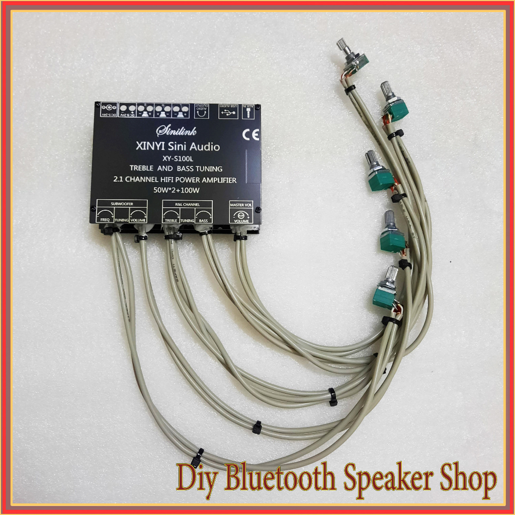 XY-S100L amply đa năng có App câu sẵn dây chiết áp 2.1 khuếch đại công ...