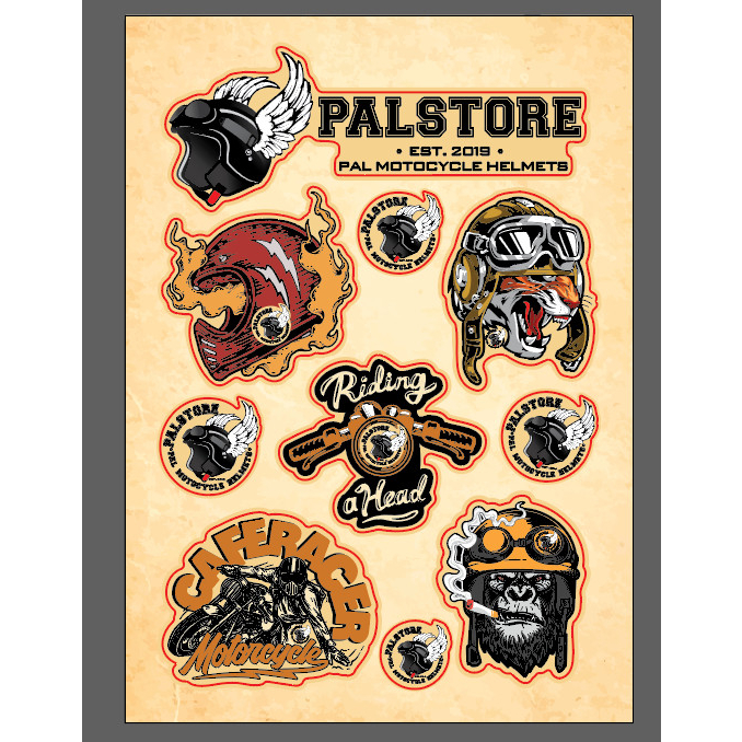 Sticker PAL STORE hình dán cao cấp chống thấm nước | Shopee Việt Nam
