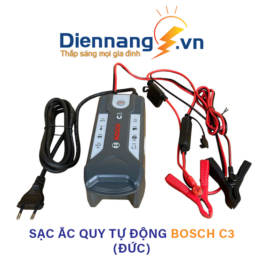 Máy Sạc Ắc Quy Tự Động Bosch C3, Sạc Bình 6V – 12V, Sạc Ắc Quy Xe Máy ...