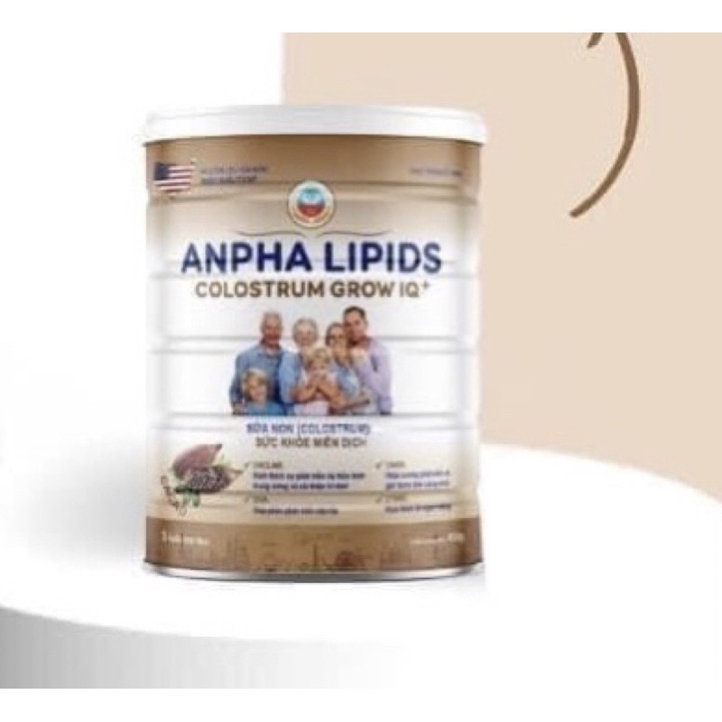[CHÍNH HÃNG] Sữa Non ANPHA LIPIDS COLOSTRUM GROW IQ vị ccacao 450g ...