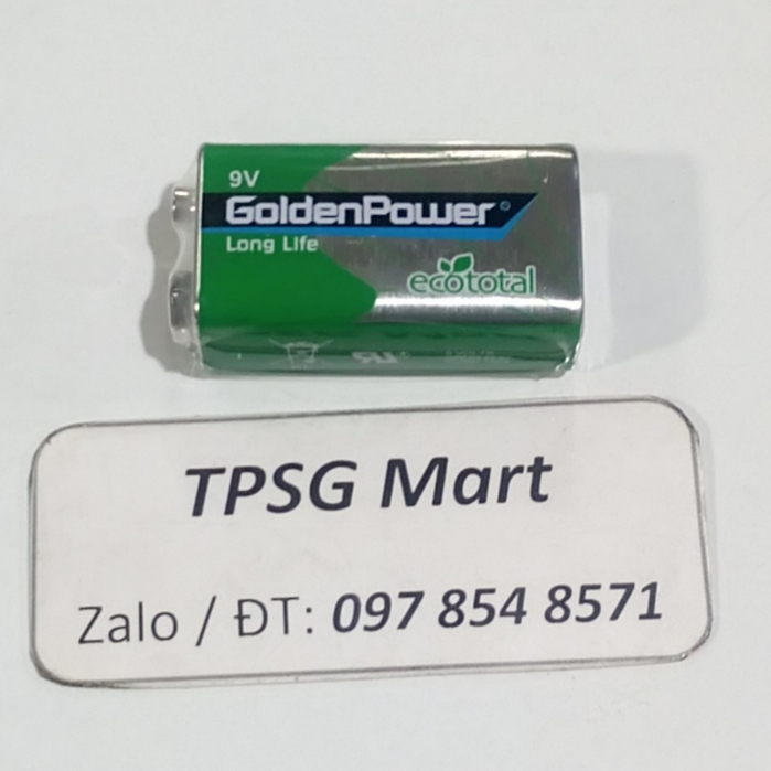 Pin 9V GoldenPower (6F22 - G6F22 9V) - Pin Vuông) | Shopee Việt Nam