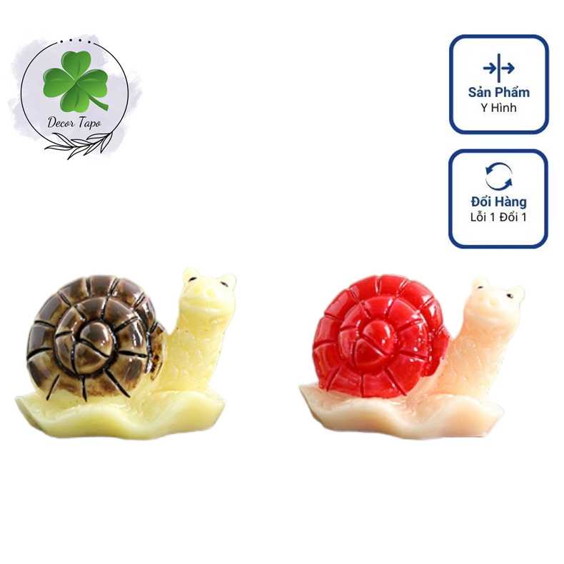 Mô hình ốc sên mini phụ kiện tiểu cảnh trang trí sen đá, terarium,tablo ...
