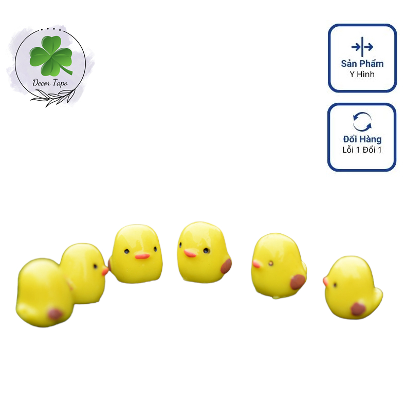 Combo 5 Gà con--Mô hình trang trí sen đá, tablo ô tô,dollhouse,bàn học ...