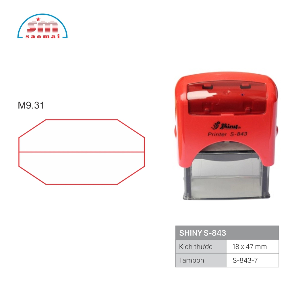 Dấu Thư Viện, Khắc Dấu Thư Viện Nhãn Hiệu Shiny S843 | Shopee Việt Nam