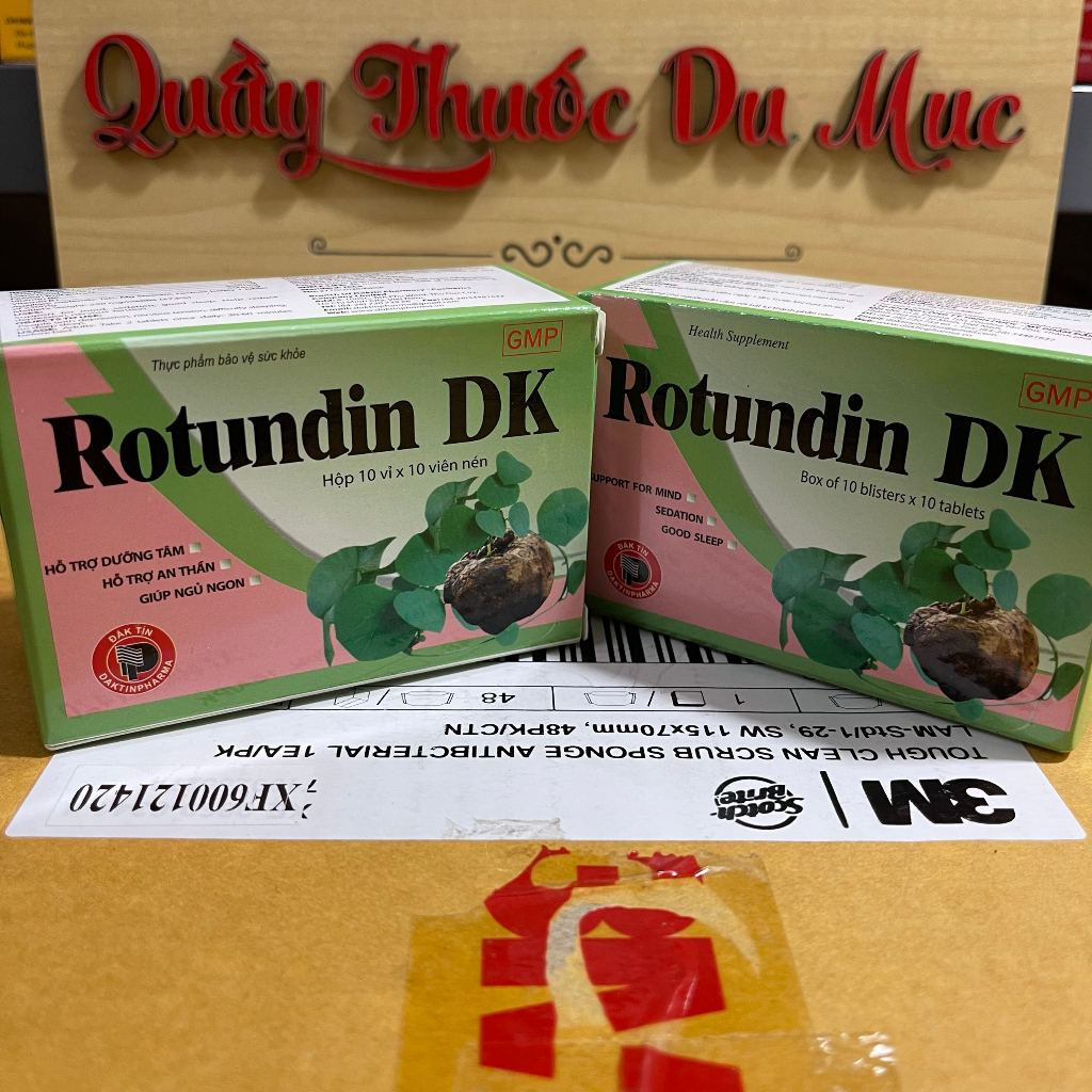 Viên ngủ ngon ROTUNDIN DK hộp 100 viên nang - Cho giấc ngủ sâu, hết lo ...