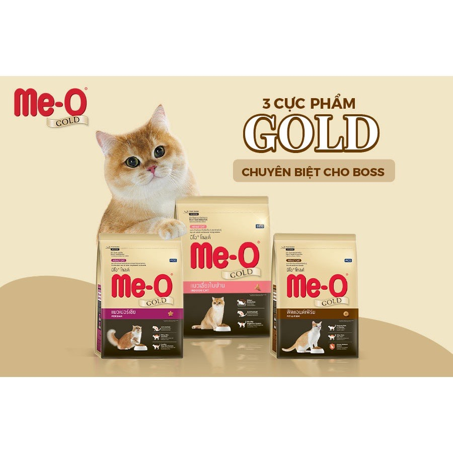 Hạt cho mèo Me-O Gold cao cấp đủ vị indoor - persian lông dài - fit and ...