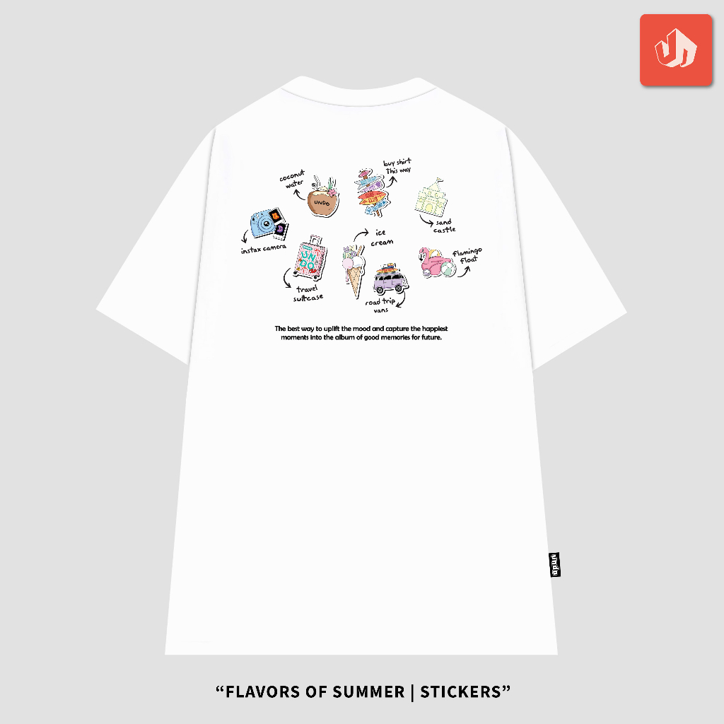 Áo Thun Unisex Undo Stickers Màu Trắng 100% Standard Cotton - Flavors ...