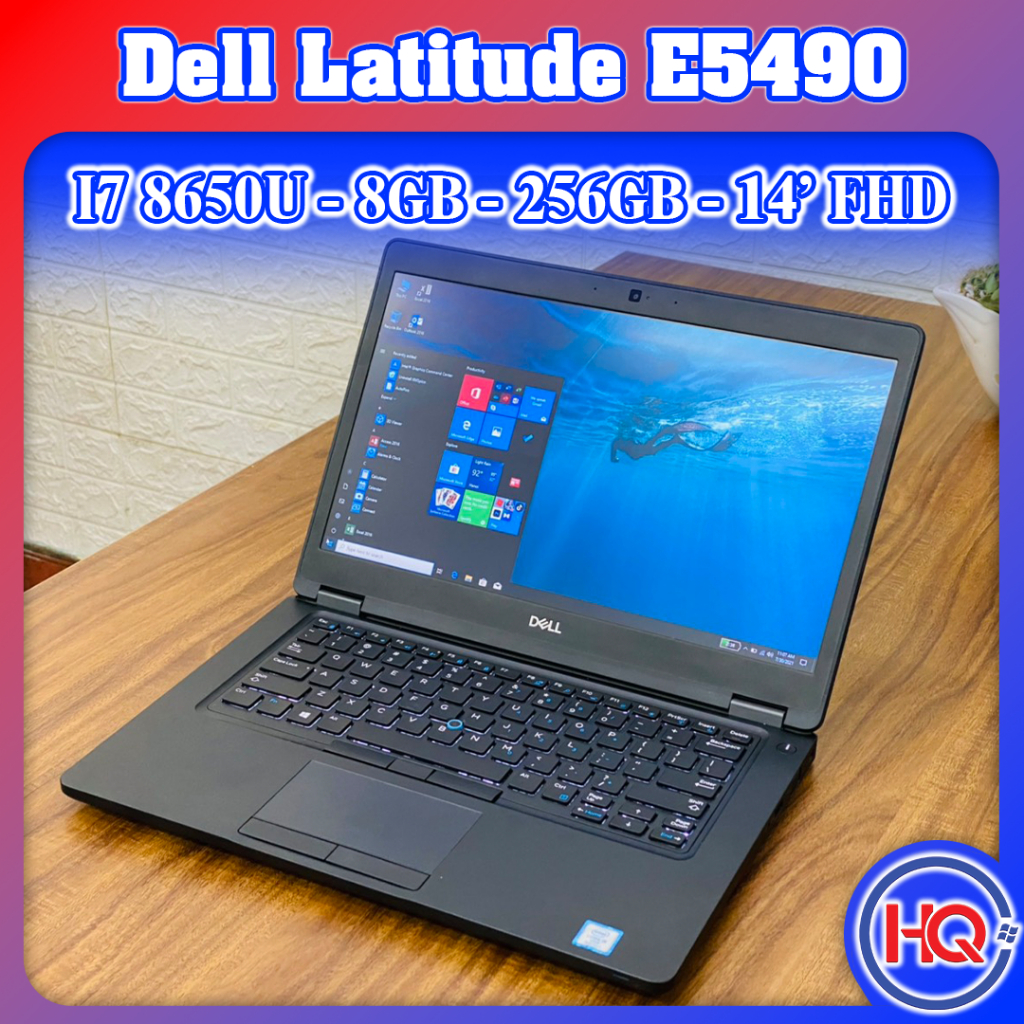 Laptop Dell Latitude E5490 Likenew Core i7-8650U, Ram 8GB, SSD 256GB ...
