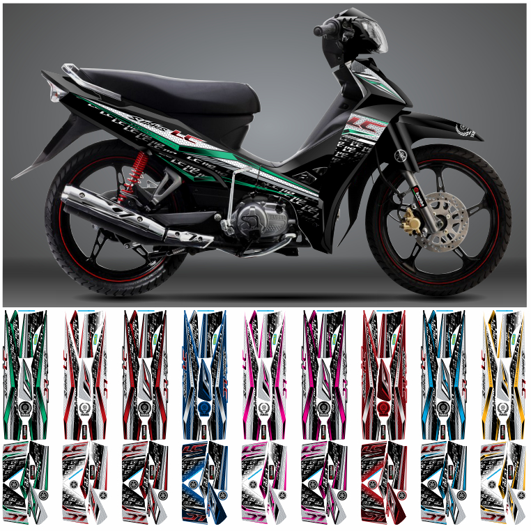 Tem Rời SIRIUS 50 & 110 cc - mẫu SIRIUS LC 892543 (Tem SIRIUS Chế 3 Lớp ...