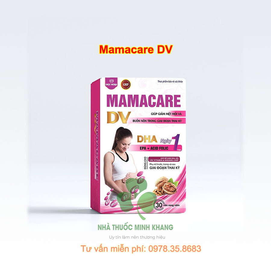 Vitamin tổng hợp Mamacare DHA DV – hộp 30 viên | Shopee Việt Nam