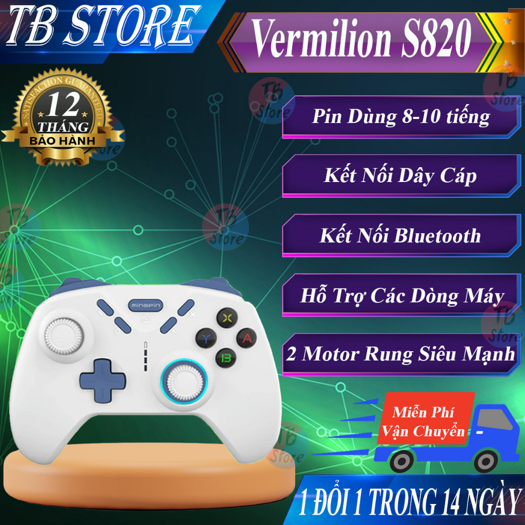 Tay câm chơi game Fifa Online 4 Vermilion S820 Pro kết nối bluetooth ...