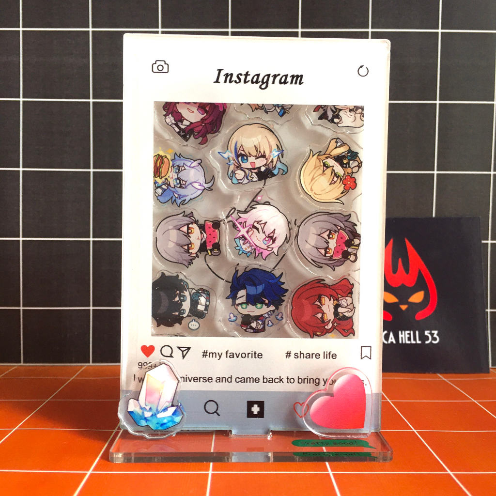 Standee mica Honkai Star Rail Zenless Zone Zero Genshin Impact Standee ...